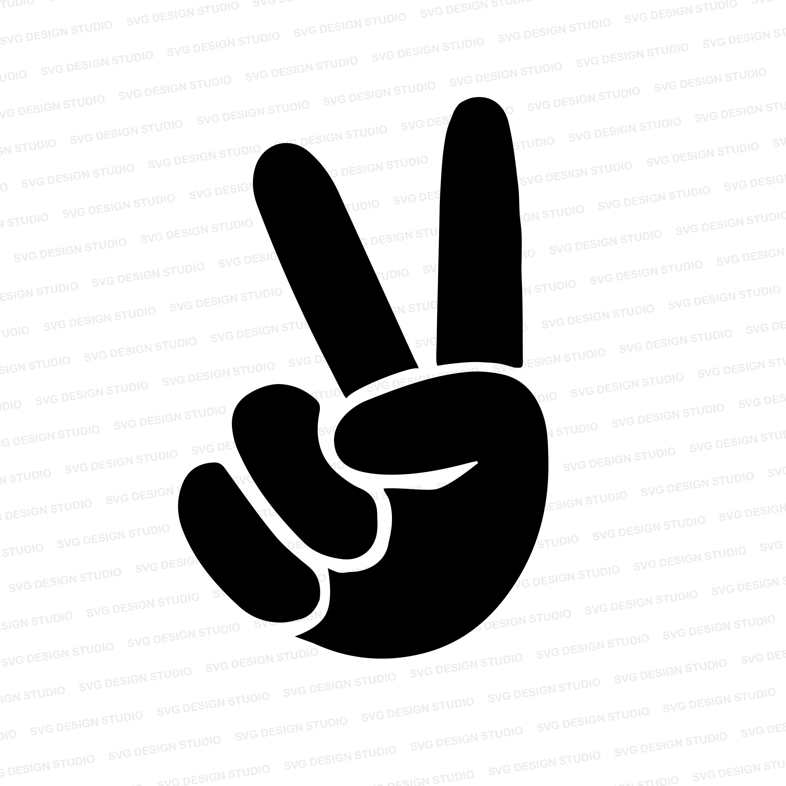 Peace Sign SVG / Hand Two Fingers SVG / Peace Hand Sign Cutter - Etsy ... Peace Sign SVG / Hand Two Fingers SVG / Peace Hand Sign Cutter - Etsy ...