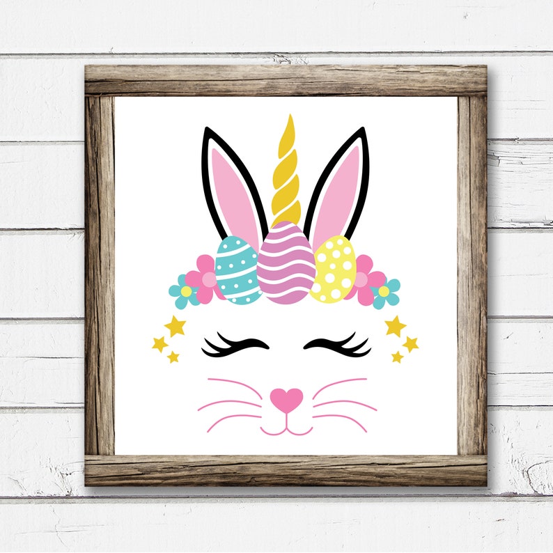 Easter Bunny Unicorn SVG / Magical Easter Bunny Unicorn SVG / | Etsy