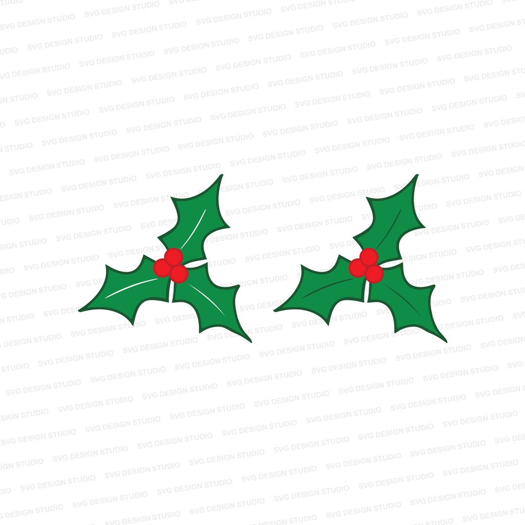 Holly Leaves SVG | Christmas Holly SVG | Christmas Holly Cut File ...