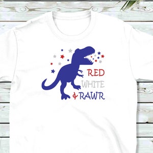 Red White and Rawr, July 4th T-rex Svg, Magical 4th of July Svg, Svg ...