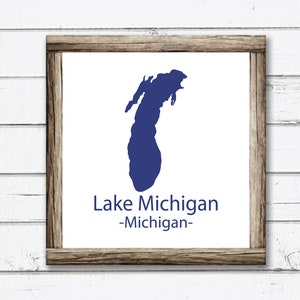 Lake Michigan Silhouette SVG | Lake Michigan Design Cutter File | Svg ...