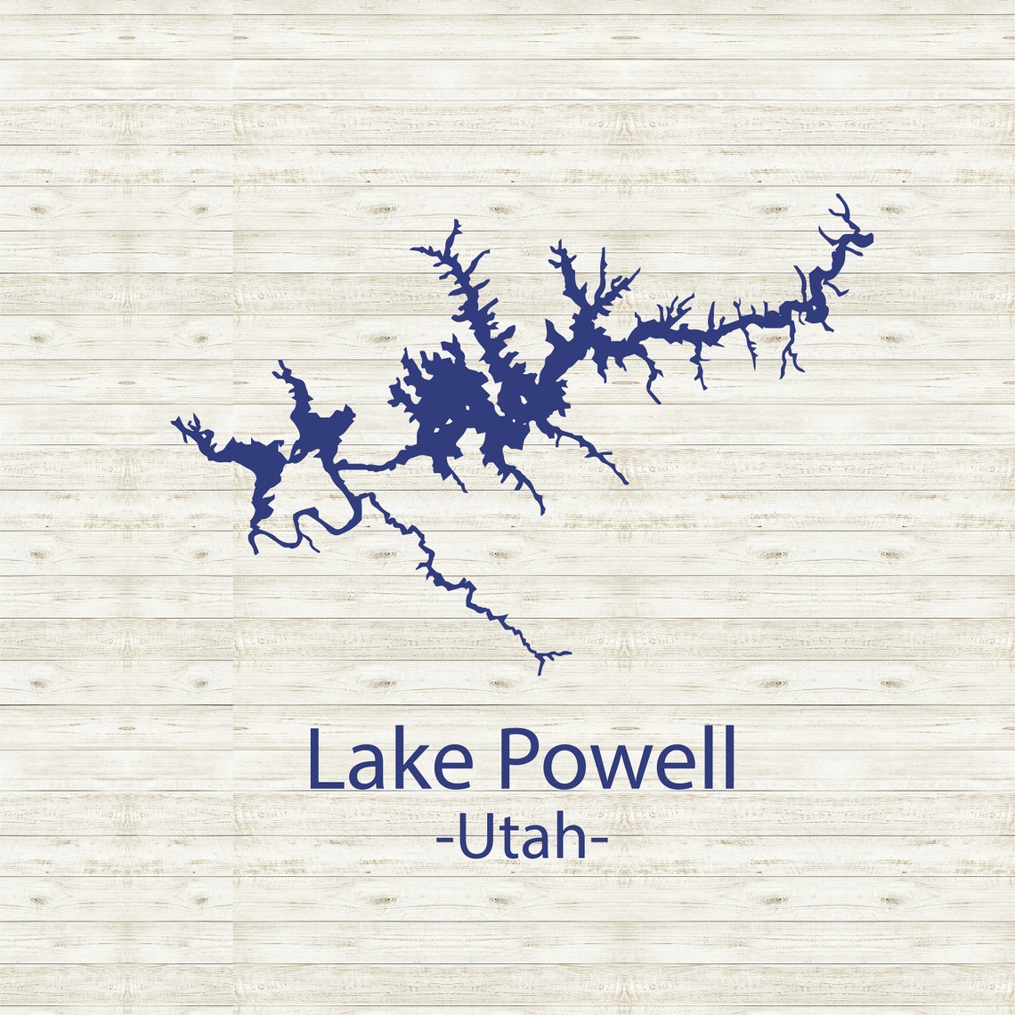 Lake Powell Silhouette SVG Lake Powell Utah Powell Lake | Etsy