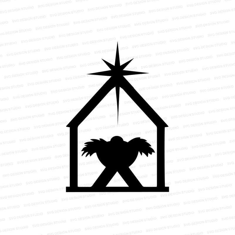Manger Scene Silhouette - Etsy