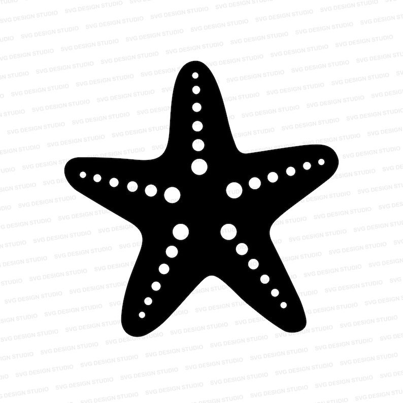 Starfish Vectored Starfish SVG Starfish Cutter Files - Etsy Israel