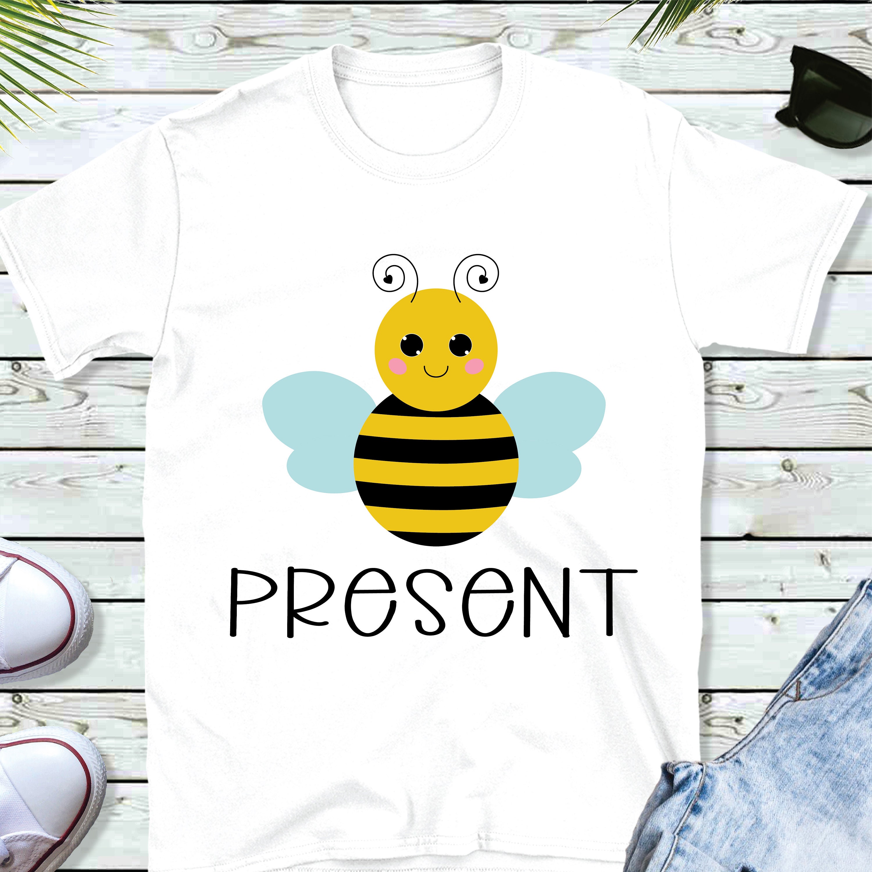 Bee Present SVG Cute Bee SVG Present SVG Bumble Bee Svg - Etsy Singapore
