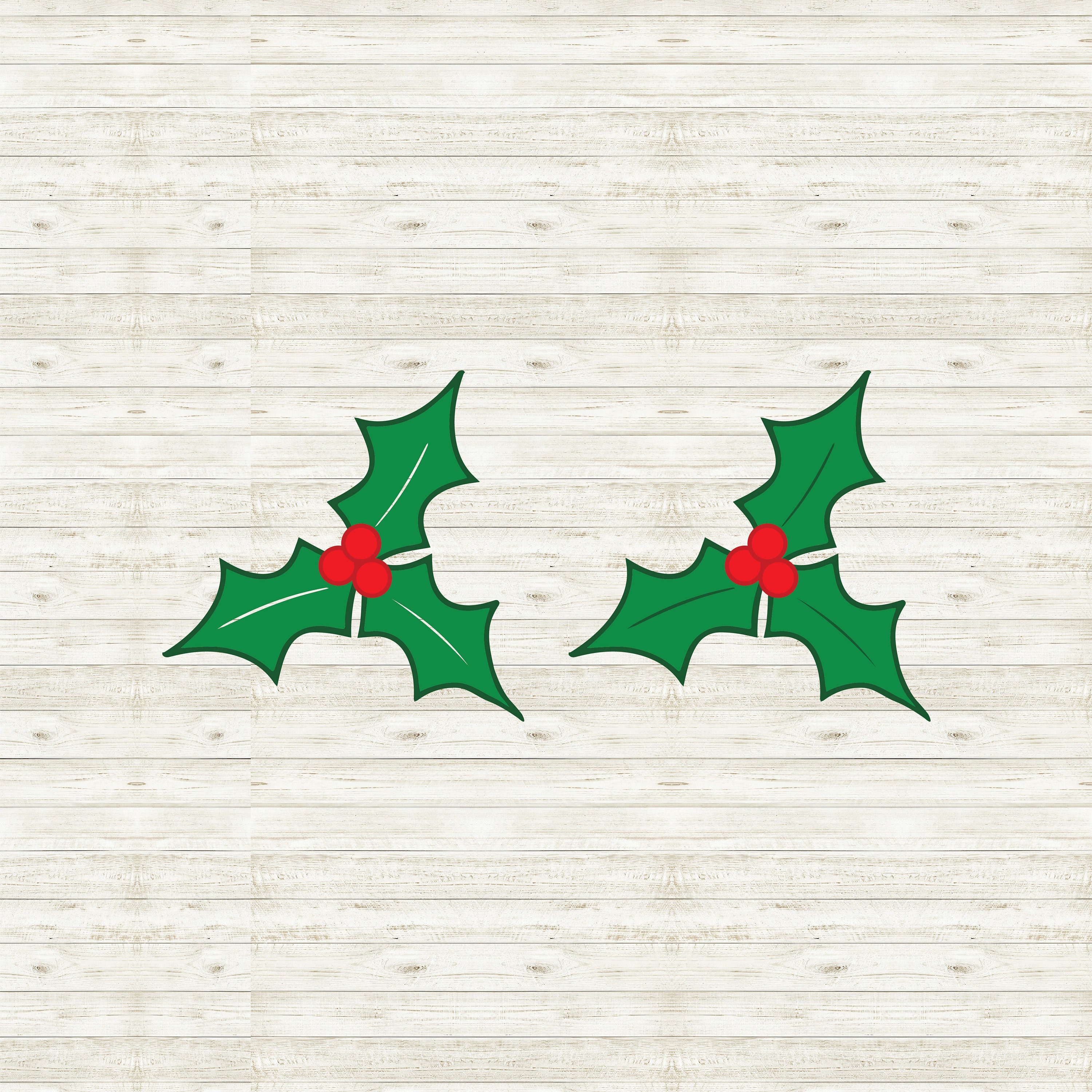 Holly Leaves SVG | Christmas Holly SVG | Christmas Holly Cut File ...