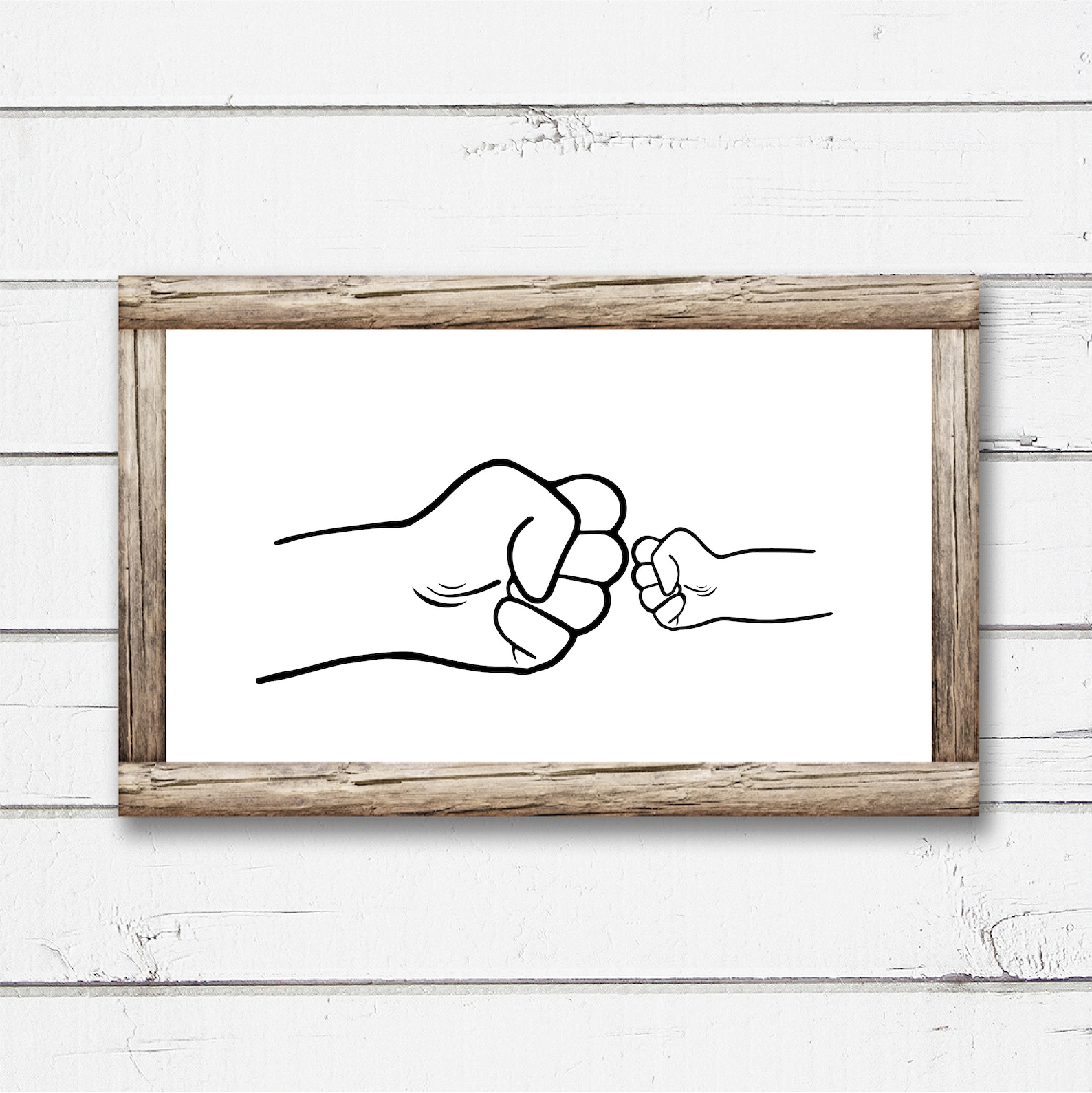 Father Son Fist Bump SVG Father's Day Fist Bump Design - Etsy