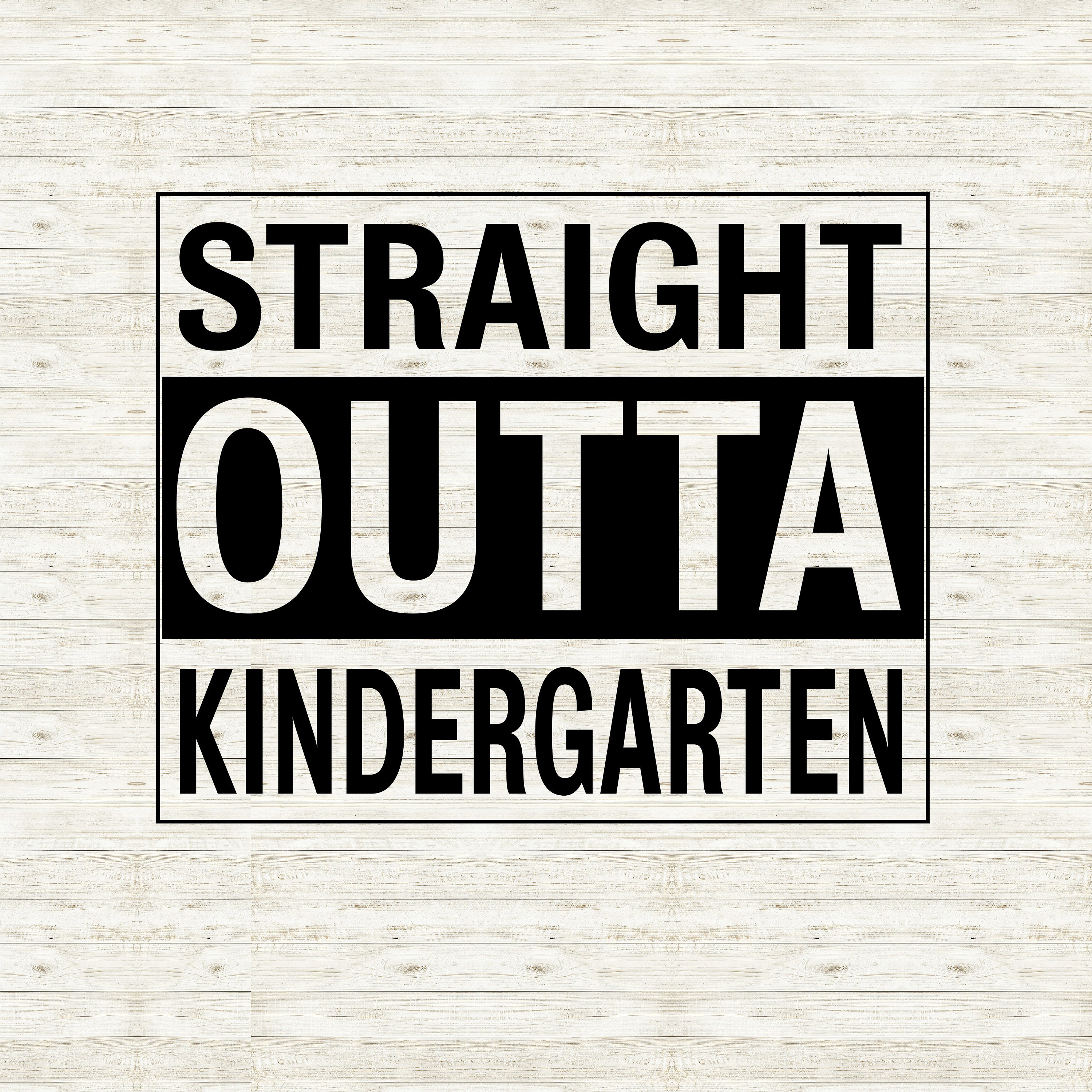 Straight Outta Kindergarten Svg Kindergarten Graduation Svg Etsy