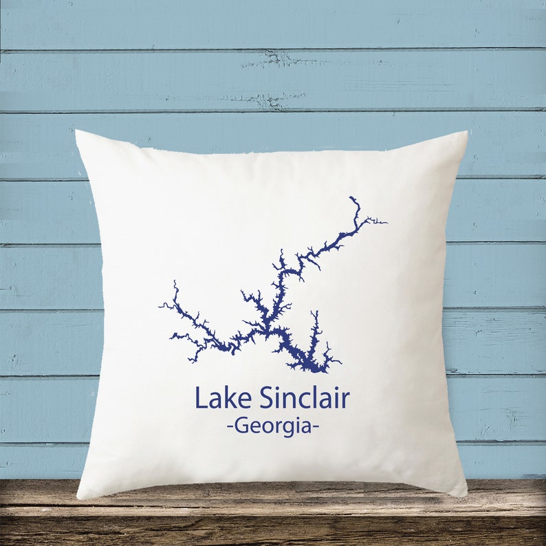 Lake Sinclair Silhouette SVG Sinclair Lake Georgia Design - Etsy UK