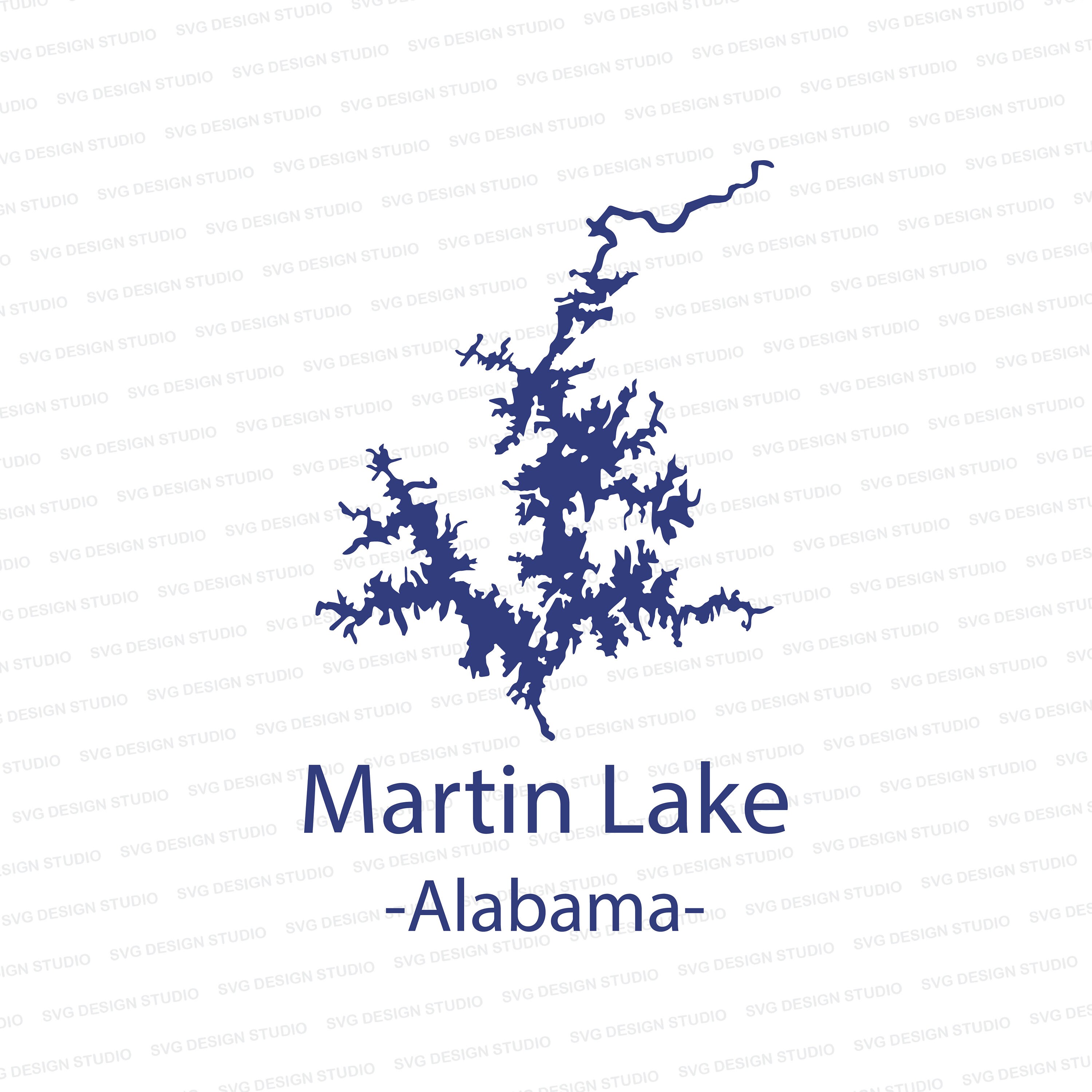 Martin See Silhouette SVG Lake Martin Alabama Design Cutter - Etsy.de