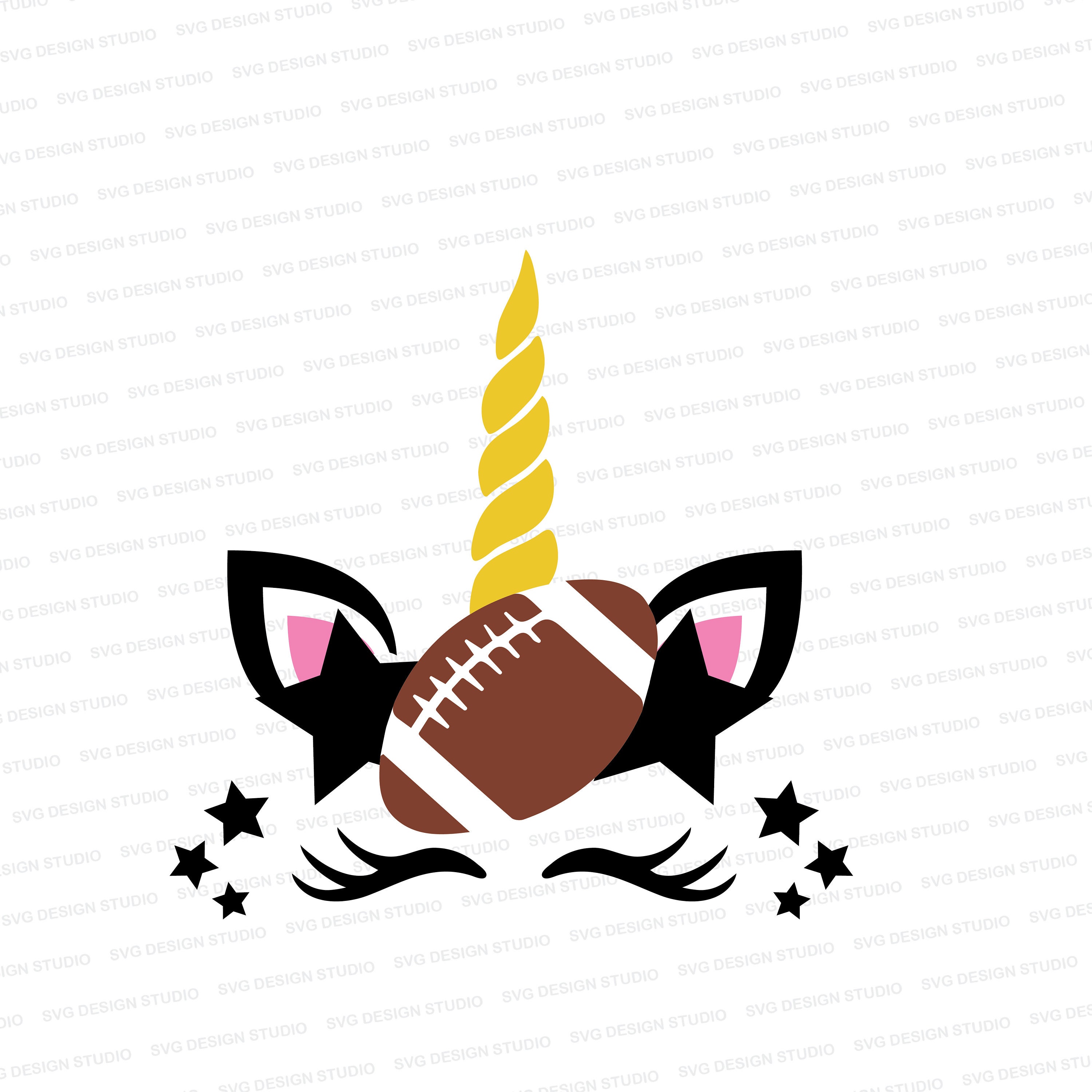 Magical Football SVG, Football Unicorn Svg, Football Clip Art, Team ...