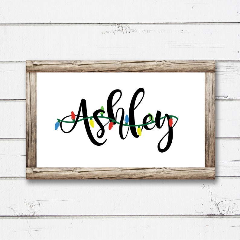 Ashley Christmas Lights SVG Ashley Christmas Shirt SVG - Etsy