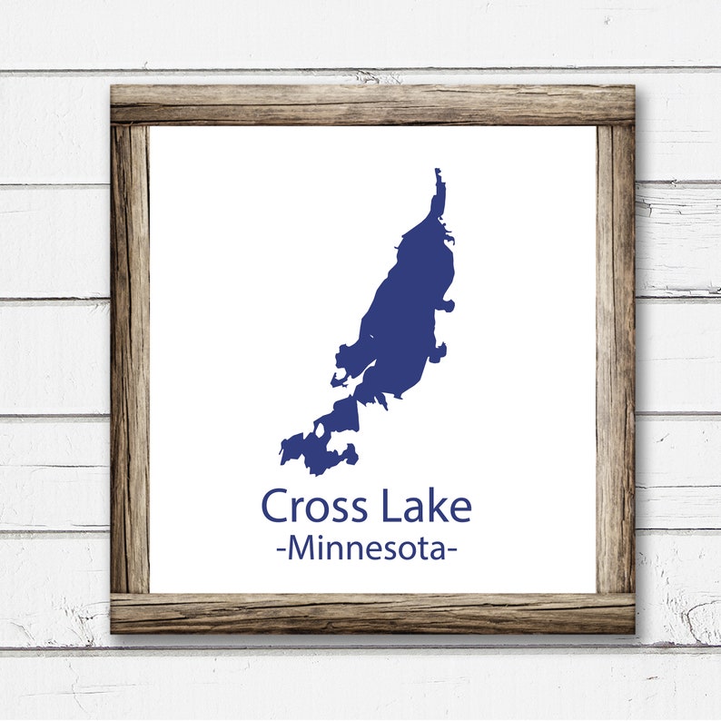 Cross Lake Silhouette SVG | Cross Lake Minnesota | Cross Lake Design ...