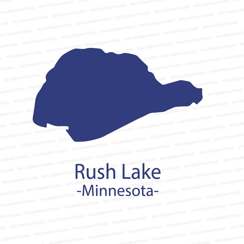 Rush Lake Silhouette SVG | Rush Lake Minnesota Design Cutter File | Svg ...