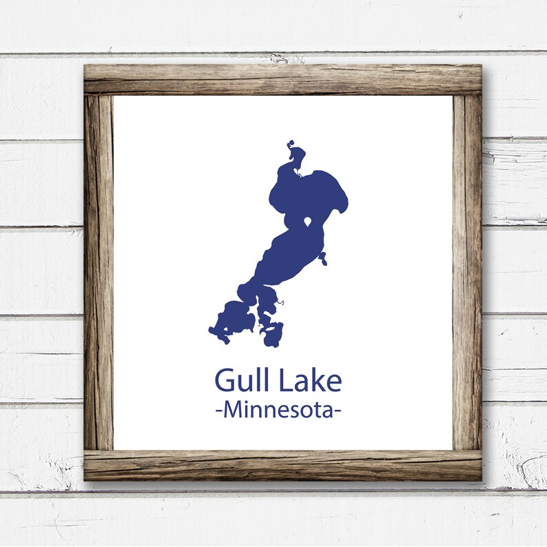Gull Lake Silhouette SVG | Minnesota Lake | Gull Lake Design | Design ...