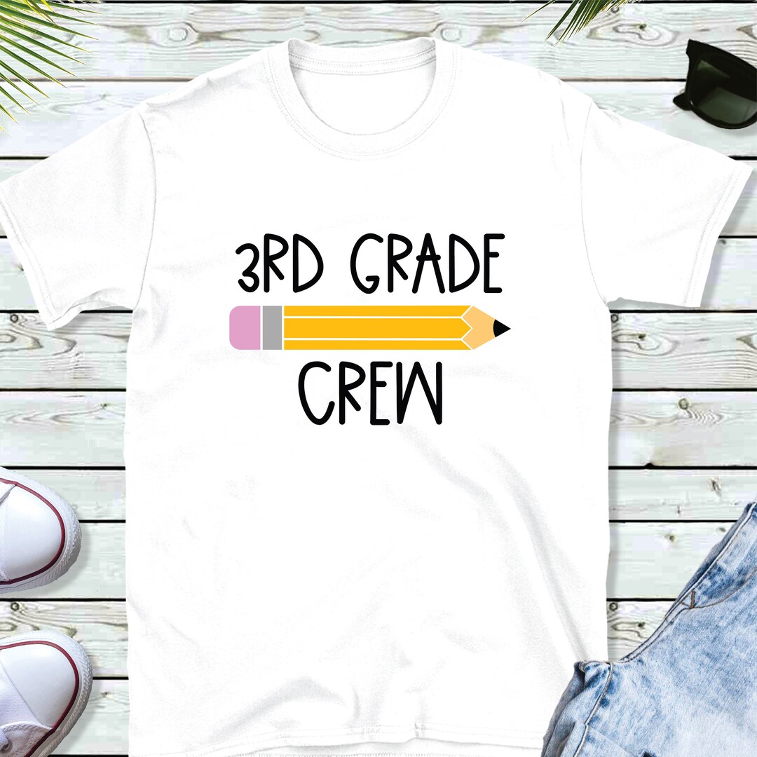 3rd Grade Crew SVG / Elementary School Shirt / Back to School Svg ...