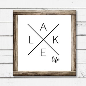 Lake Life SVG | Lake Life X Art | Lake House Cutter File | Lake Life ...