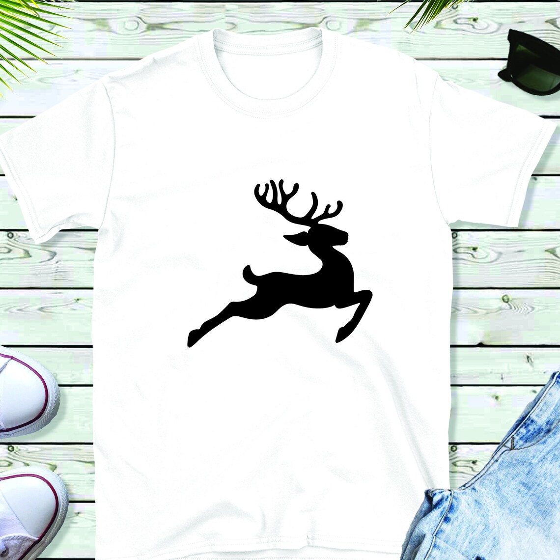 Silueta de reno SVG / Silueta de reno de Navidad SVG / Rudolph - Etsy ...