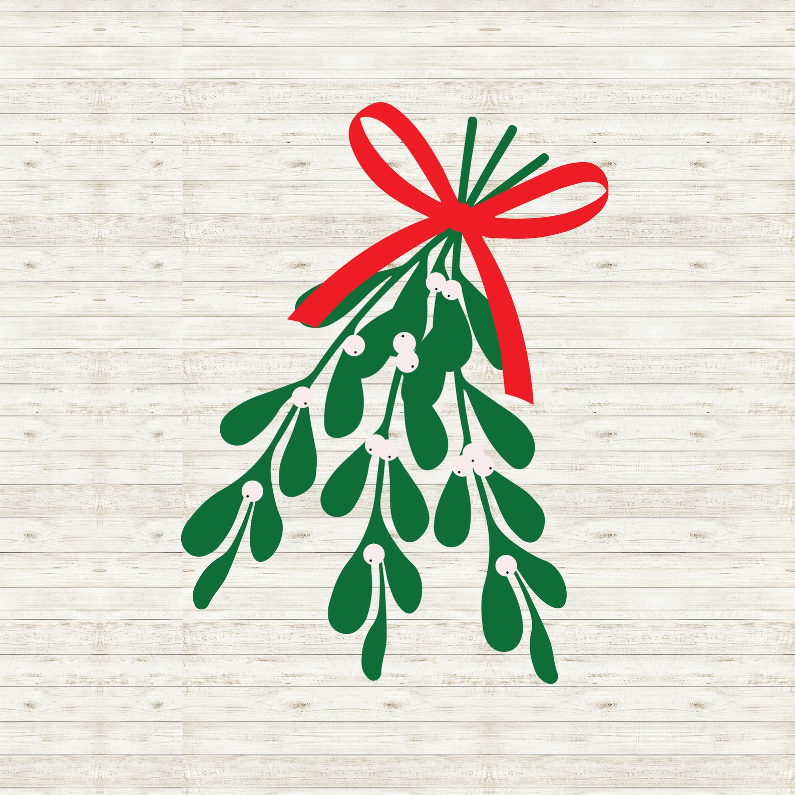 Mistletoe SVG Vectored Mistletoe SVG Christmas Mistletoe - Etsy