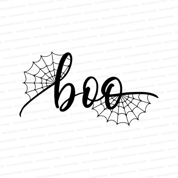 Boo SVG Boo Spider Web Halloween Cut Files Fall Svg Eps - Etsy India
