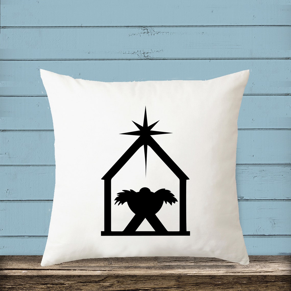 Manger SVG Christmas Manger Silhouette SVG Stable and - Etsy