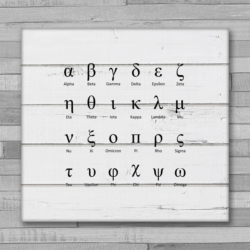 Greek Alphabet Upper and Lowercase SVG Sorority Fraternity | Etsy