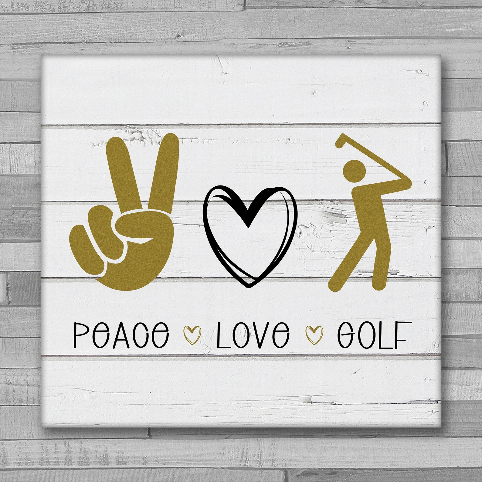 Peace Love Golf | Love Golf SVG | Golf Cutter File | Golf DXF / Svg ...