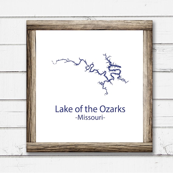 Lake of the Ozarks Silhouette SVG Lake of the Ozarks - Etsy Australia