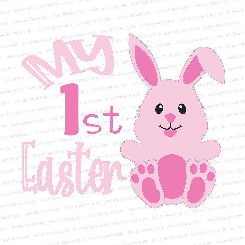 My First Easter SVG / 1st Easter Girl SVG / Cute Easter Bunny - Etsy