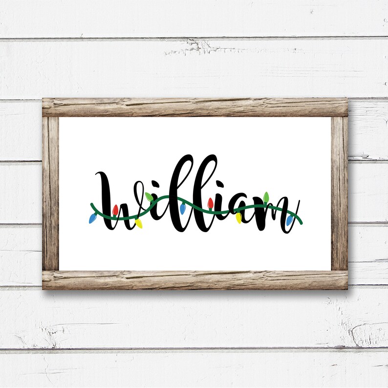 William Christmas Lights SVG William Christmas Shirt SVG - Etsy