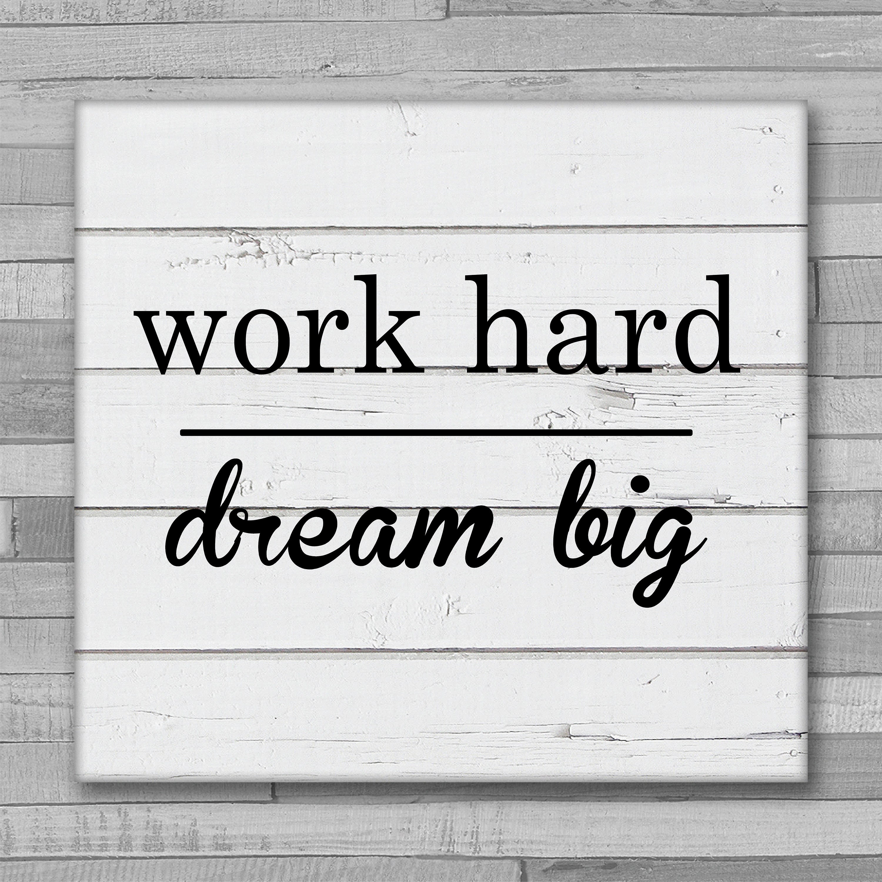 Work Hard Dream Big SVG Hard Work Svg Workaholic DXF Svg | Etsy