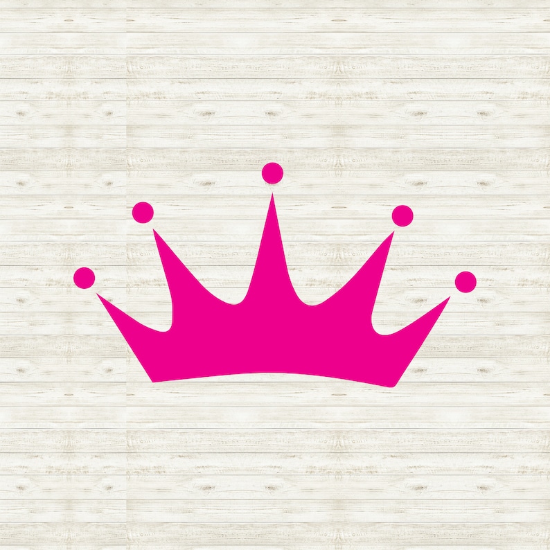Crown SVG Pageant Crown SVG Crown Cutter File Pink - Etsy