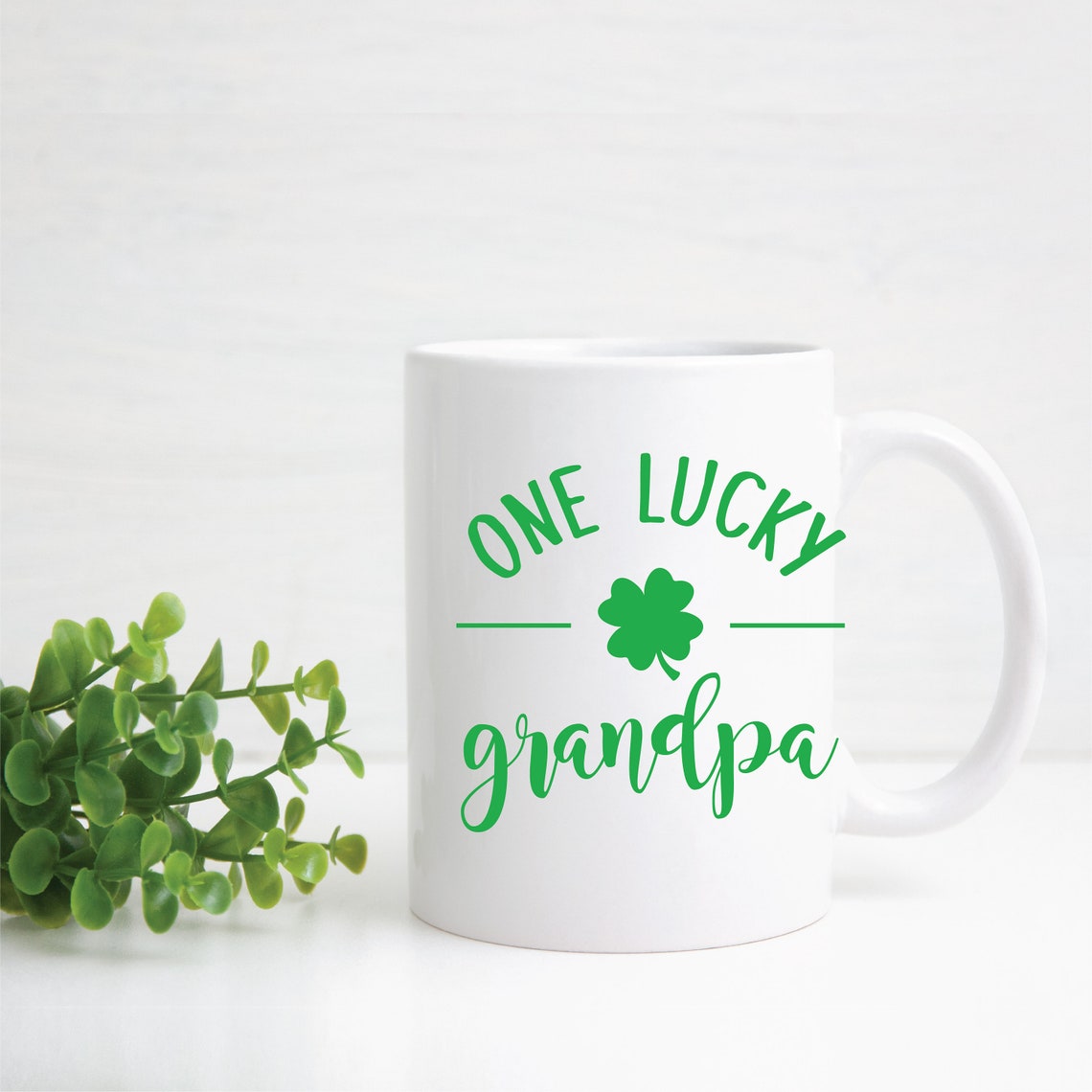 One Lucky Grandpa Svg Shamrock Grandpa Svg Dxf Png Grandpa Etsy