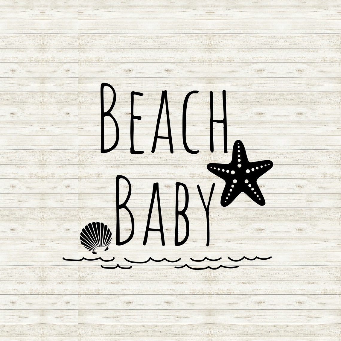 Beach Baby SVG / Beach Onesie Design Svg / Beach Love Svg Files for ...