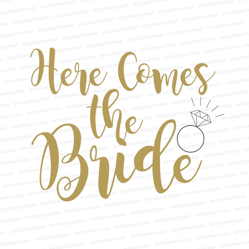 Here Comes the Bride SVG / Here Comes the Bride Shirt Graphic - Etsy UK
