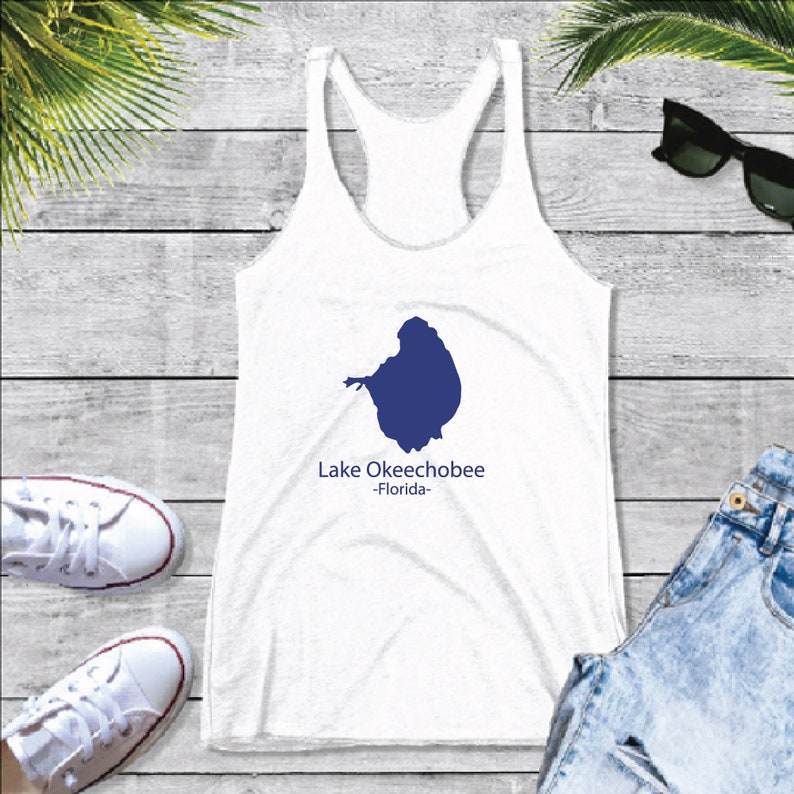 Lake Okeechobee Silhouette SVG Okeechobee Lake Florida - Etsy
