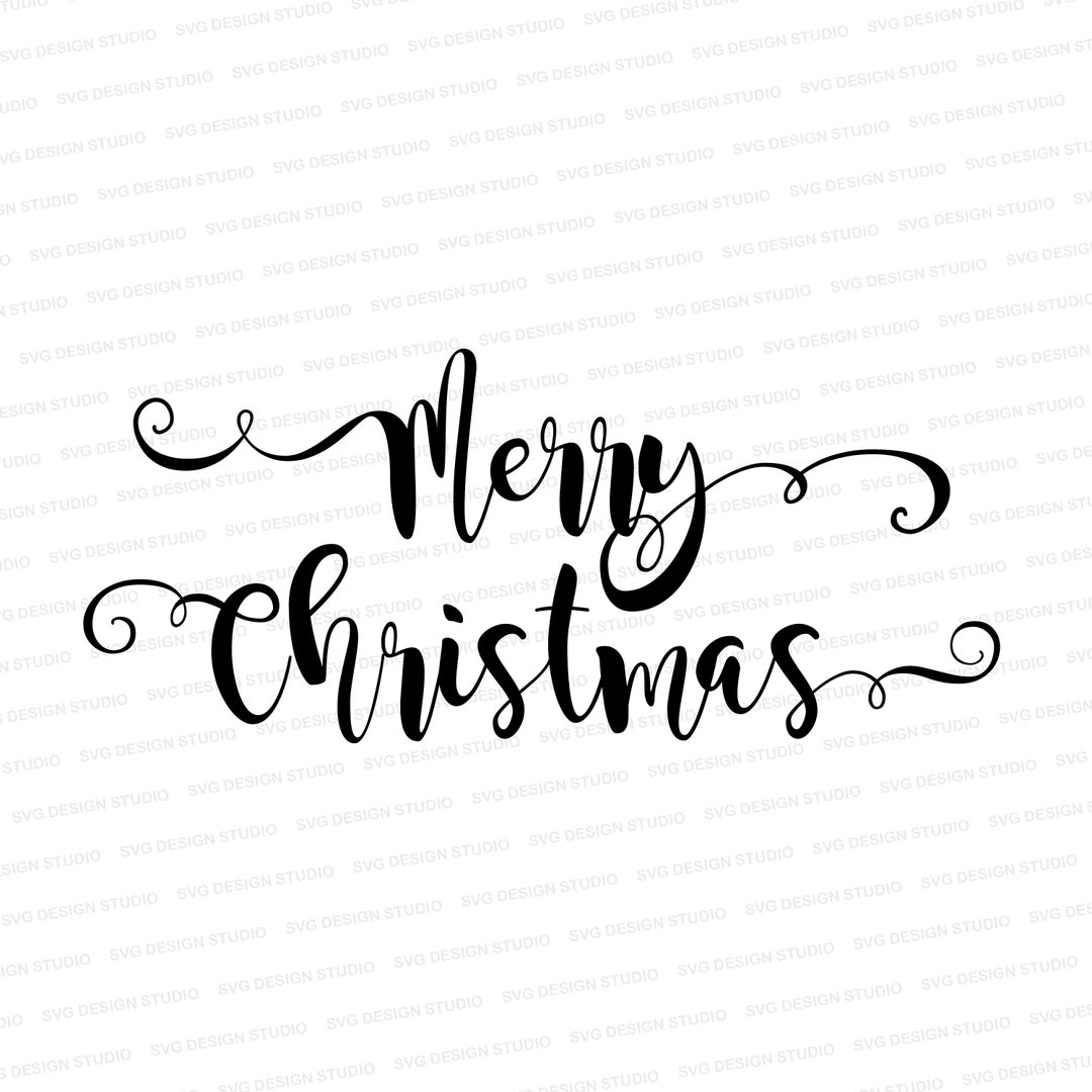 Merry Christmas SVG | Script Merry Christmas SVG | Christmas Cut File ...