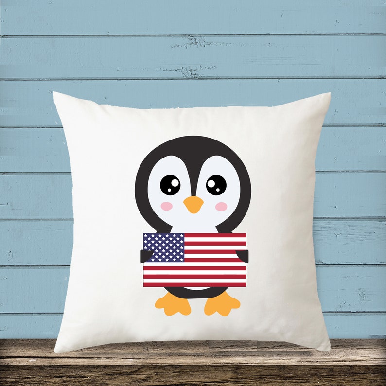 American Flag Penguin Svg / Vectored Flag Penguin / Penguin - Etsy