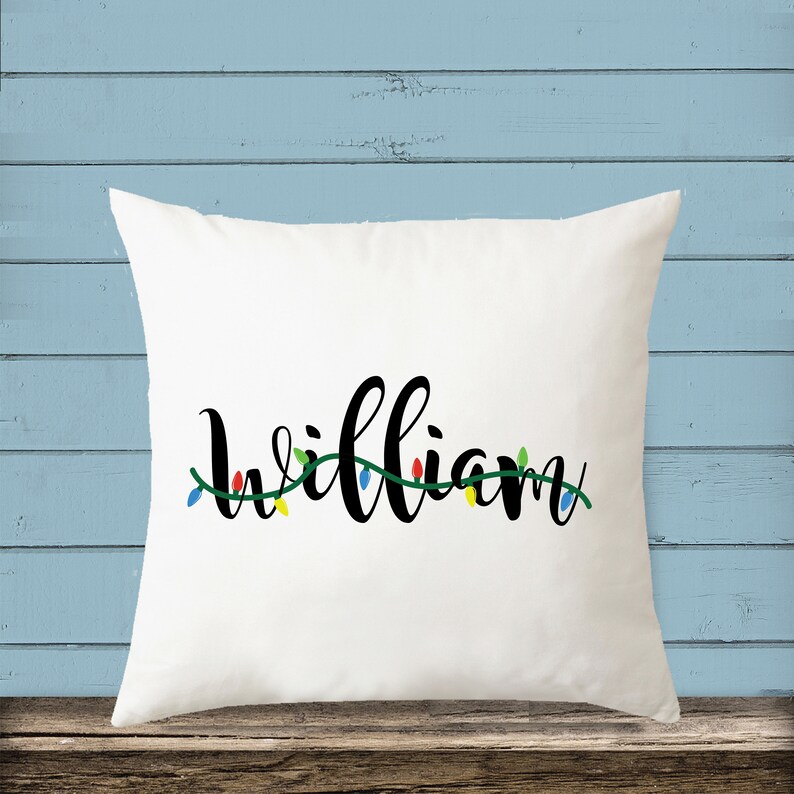 CUSTOM Name in Christmas Light String SVG | Name Christmas Lights SVG ...