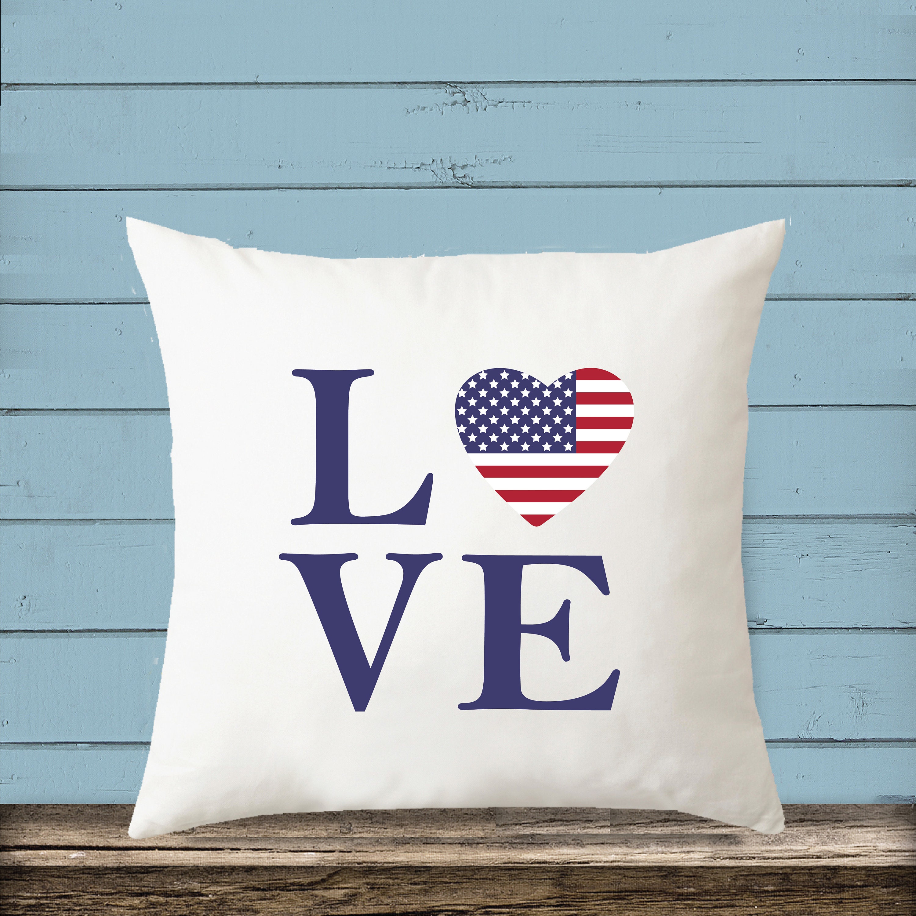 Love With Heart Flag SVG / Independence Day File / Fourth of July / Svg ...