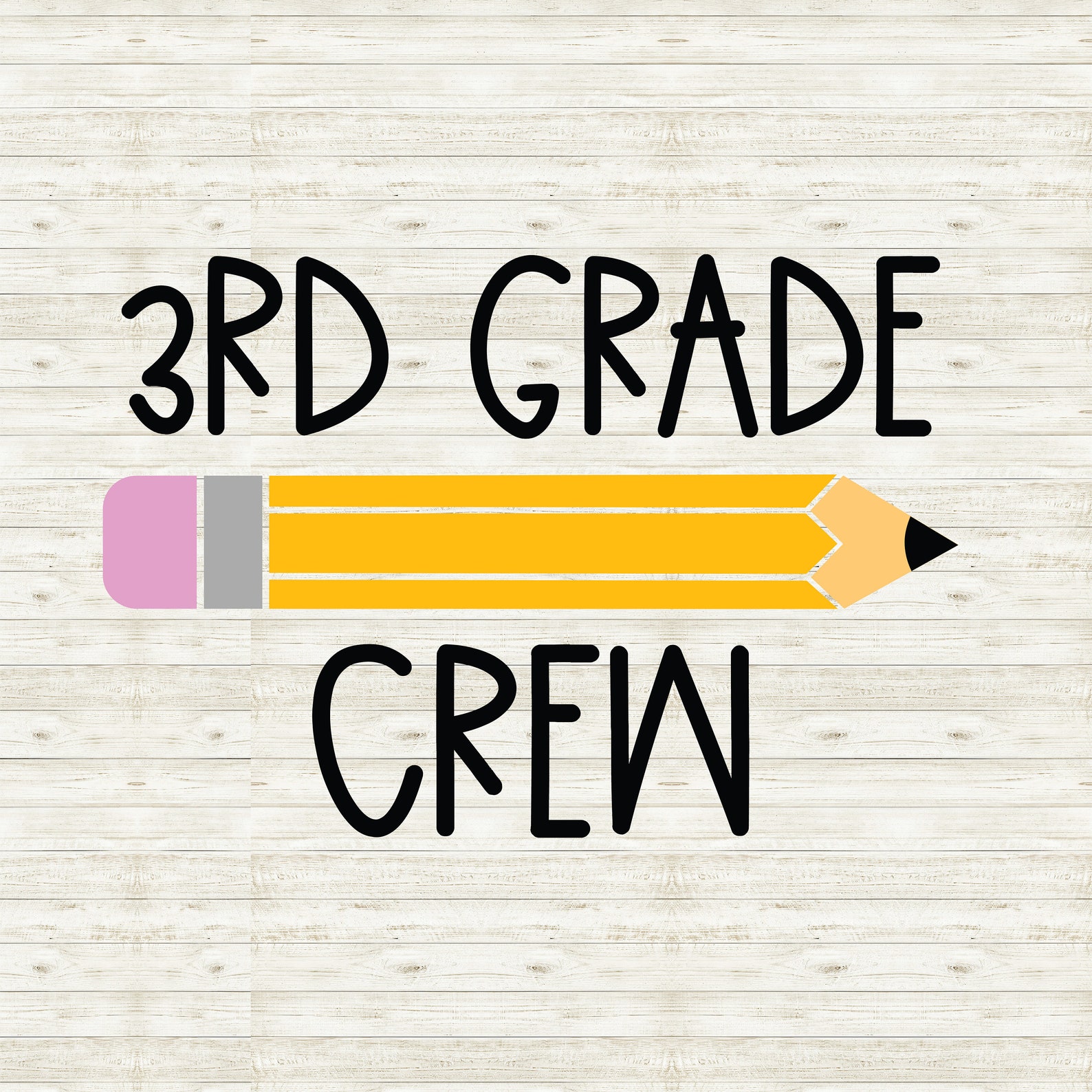 3rd Grade Crew SVG / Elementary School Shirt / Back to School Svg ...