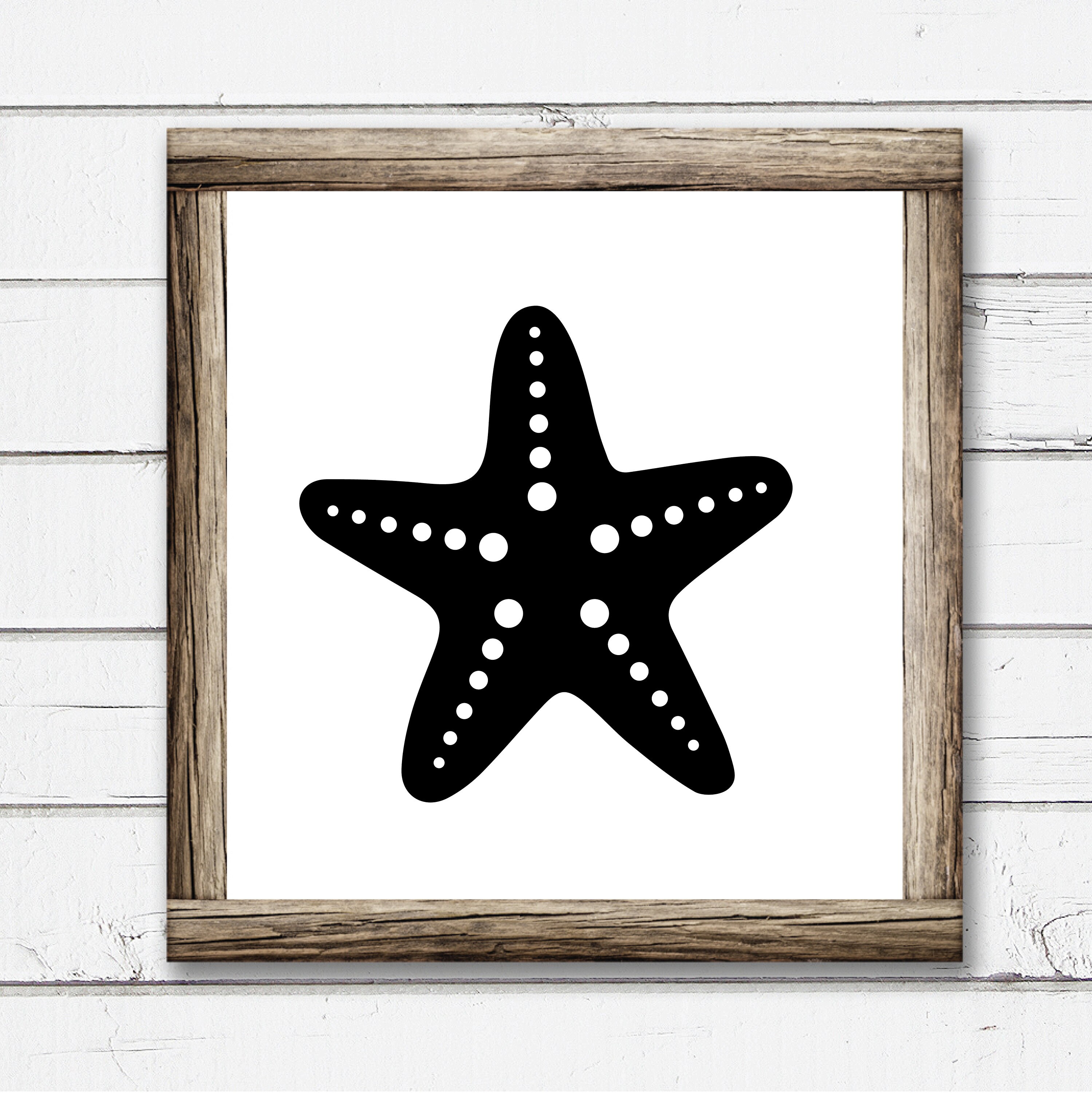 Starfish | Vectored Starfish SVG | Starfish Cutter Files | Starfish DXF ...