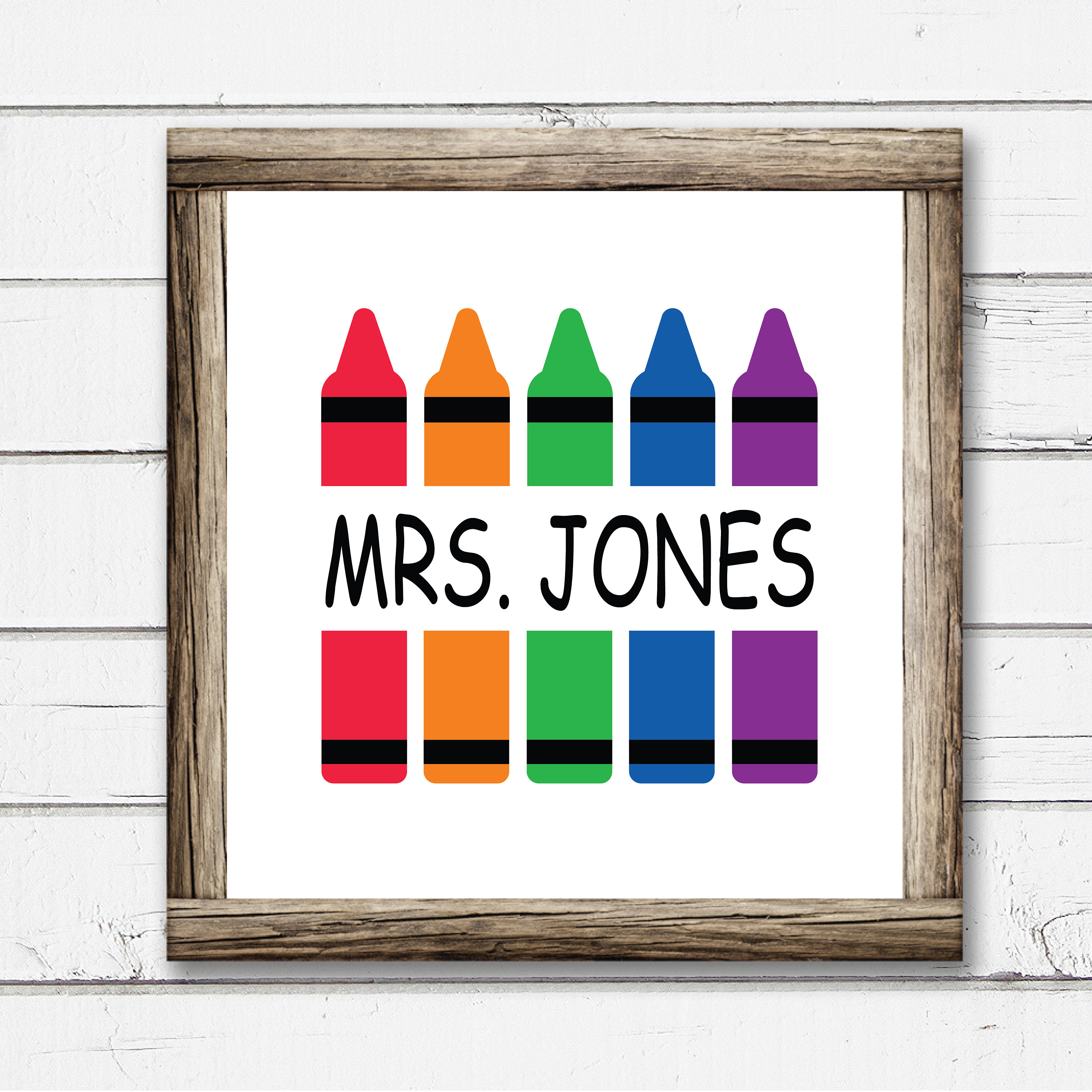 Teacher Crayon Monogram Crayon Split Monogram Svg Teacher | Etsy