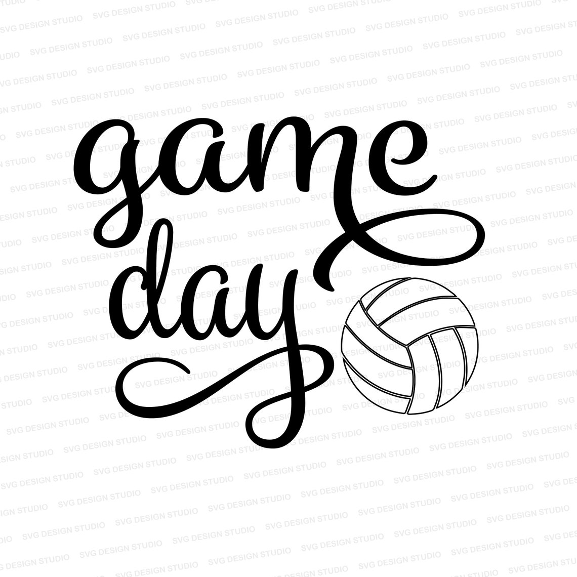 Game Day Volleyball SVG Volleyball Shirt SVG Sports SVG | Etsy