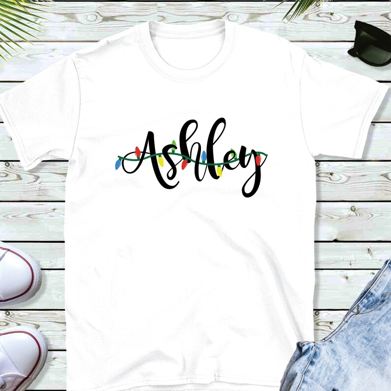 Ashley Christmas Lights SVG Ashley Christmas Shirt SVG - Etsy