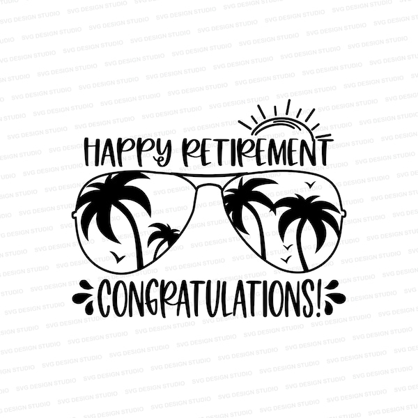 Happy Retirement Clipart - Etsy