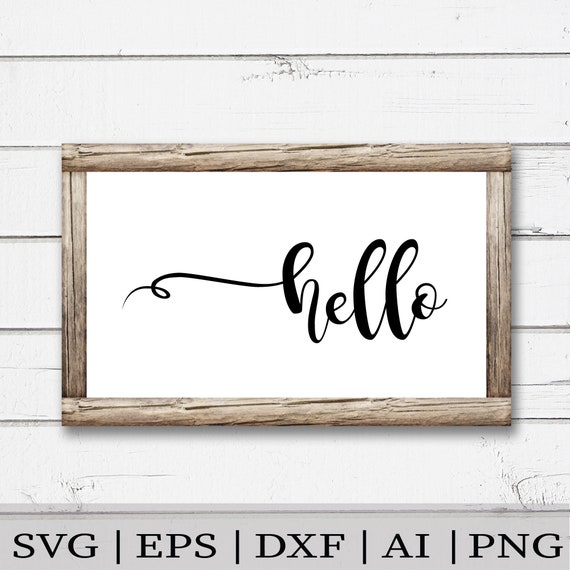 Hello SVG / Hello Cutter File / Hellodxf / Svg Files for - Etsy