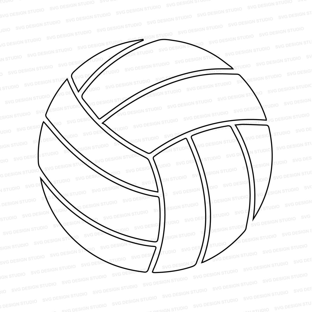 Vectored Volleyball / Volleyball SVG / Volleyball Cutter File ...