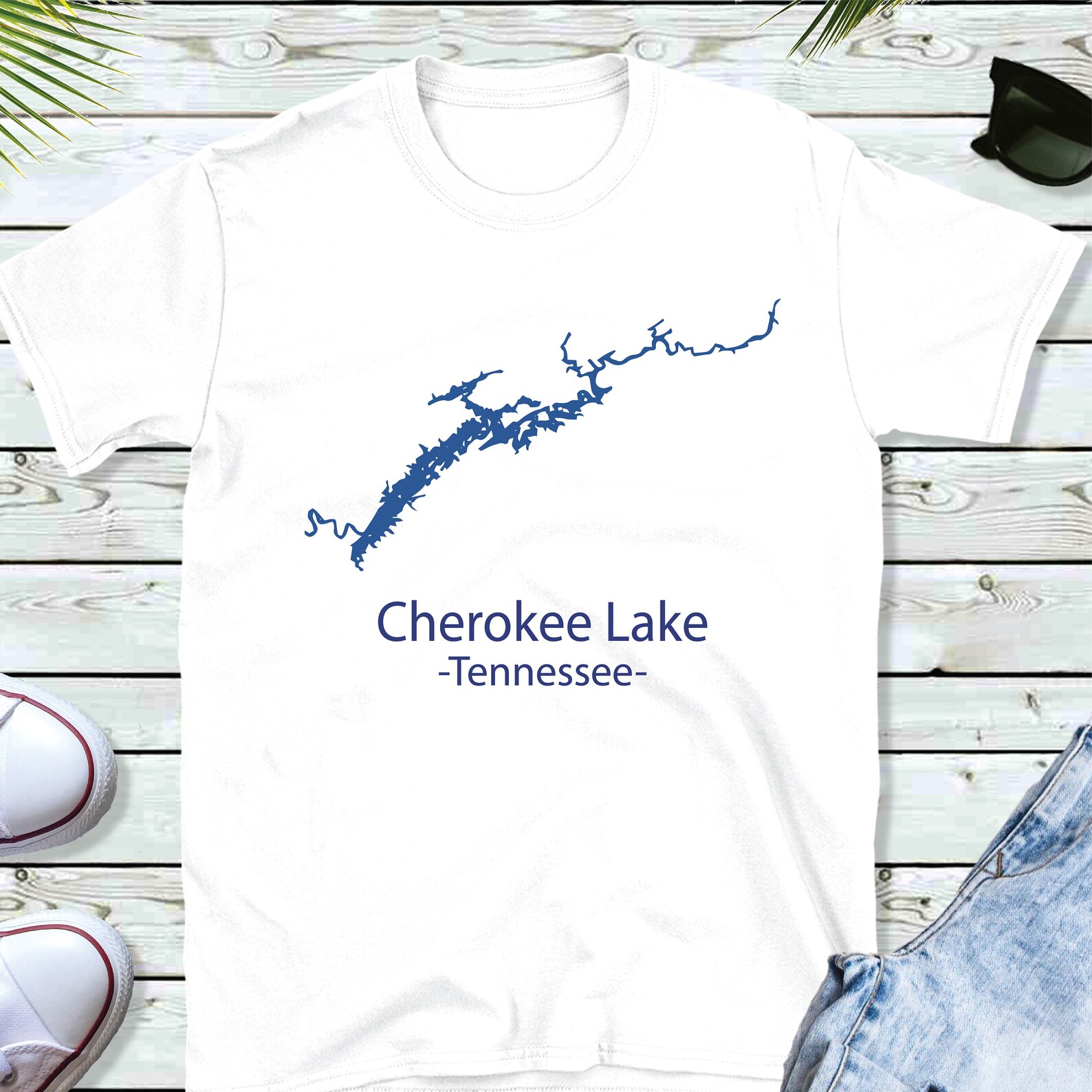 Cherokee Lake Silhouette SVG | Cherokee Lake Design Cutter File | Svg ...