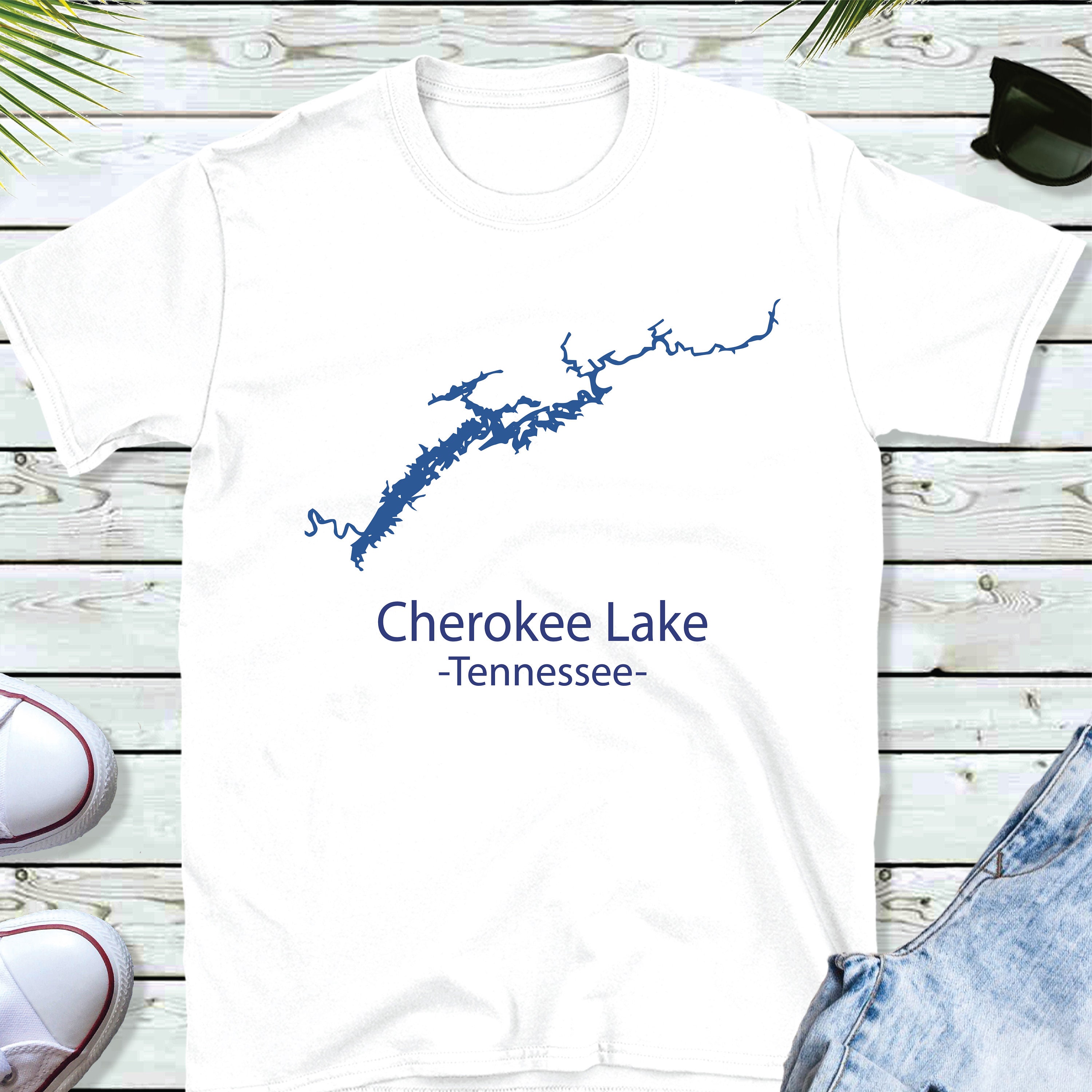 Cherokee Lake Silhouette SVG | Cherokee Lake Design Cutter File | Svg ...